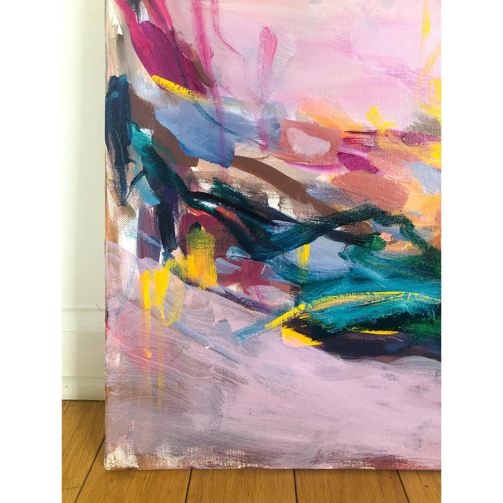 "Tuesday in Rahway" 24x24in” - Original Canvas Painting – Amira Rahim ...