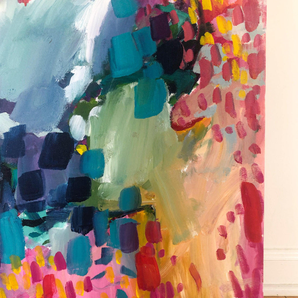 "Rhythm and Blues" 24x24in” - Original Canvas Painting – Amira Rahim ...